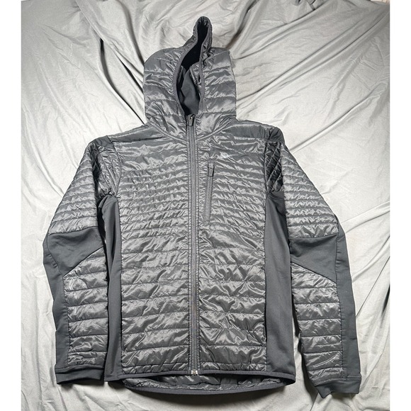 Nike | Jackets & Coats | Nike Primaloft Puffer Jacket Mens Small Gray ...